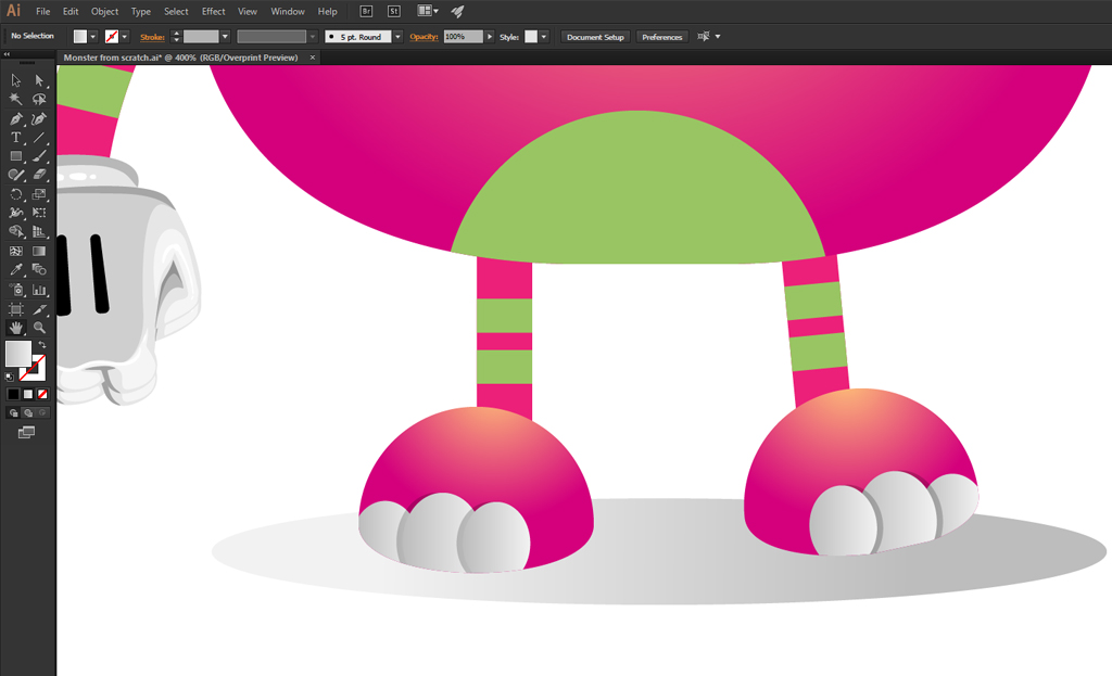 How to Create Simple Vector Monster Character in Adobe Illustrator