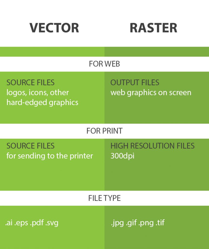 Vector and Raster: The Differences Between Both File Fomats