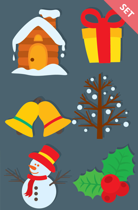 100+ Very Merry Free Christmas Vectors | GraphicMama Blog