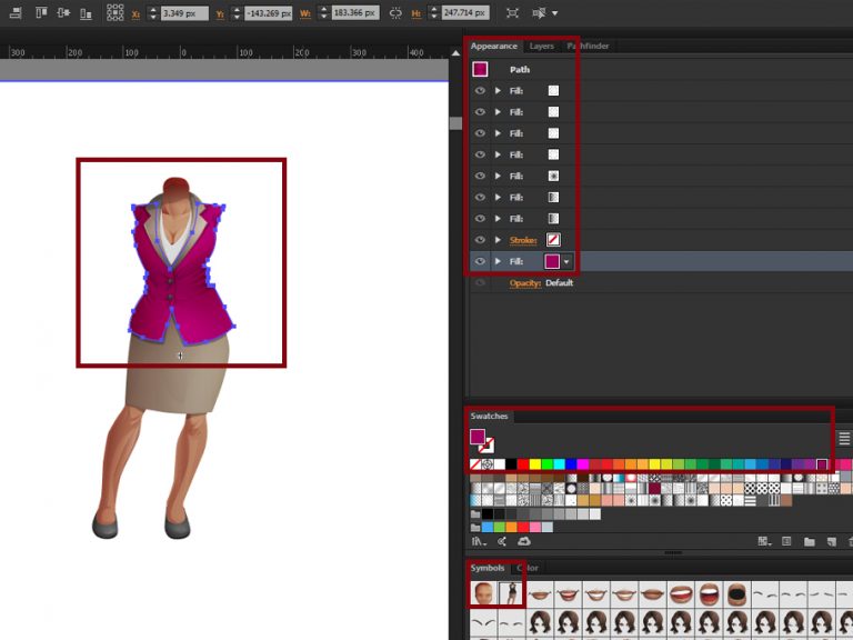 How to Change the Colors of a Vector Cartoon Character in AI