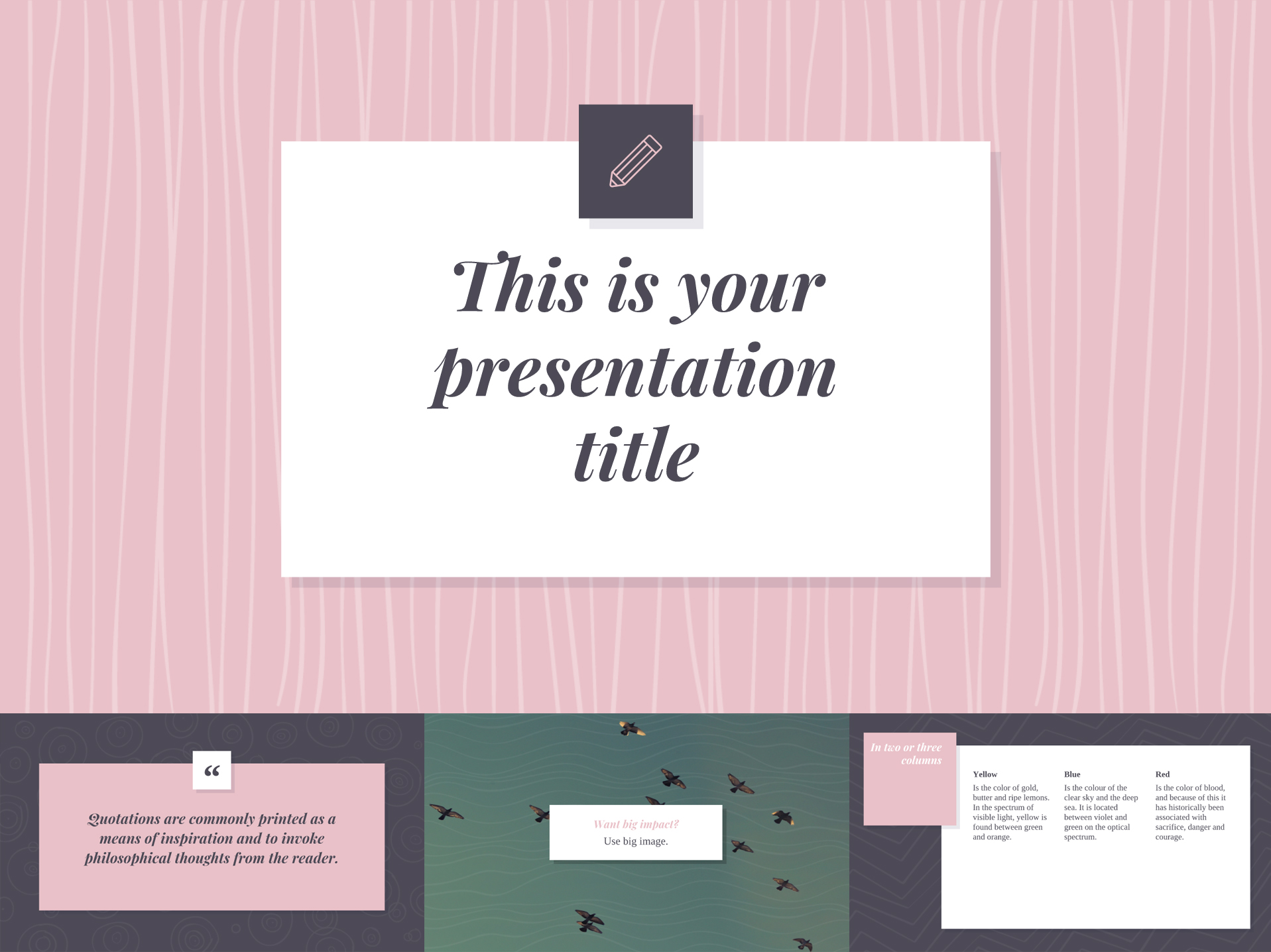 Aesthetic Google Slides Template