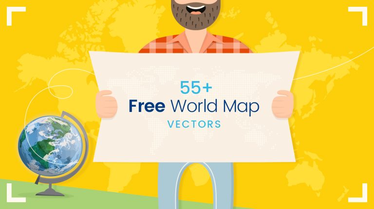 Free World Map Vector Collection: 55+ Different Designs - GraphicMama