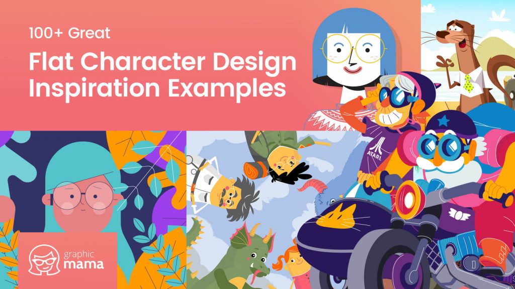 100+ Great Flat Character Design Inspiration Examples - GraphicMama