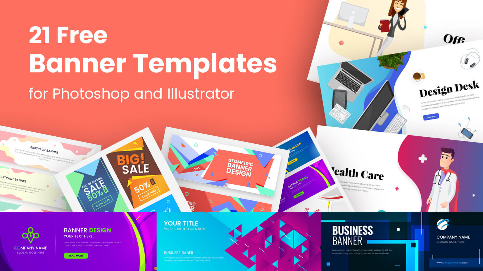 21 Free Banner Templates For Photoshop And Illustrator