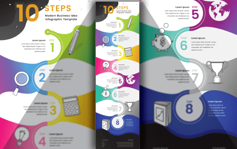 16 Free Vector Infographic Design Templates on Any Topic