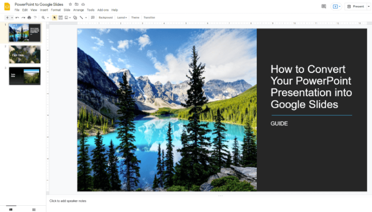 How to Convert Your PowerPoint Presentation into Google Slides