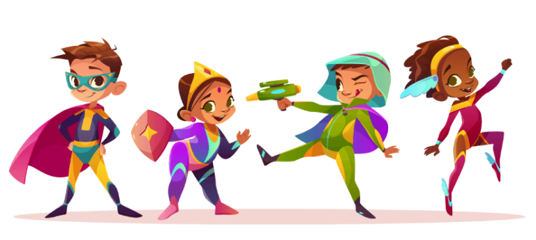 50 Free Cartoon Superhero Characters to Power Up Your Designs | GM Blog