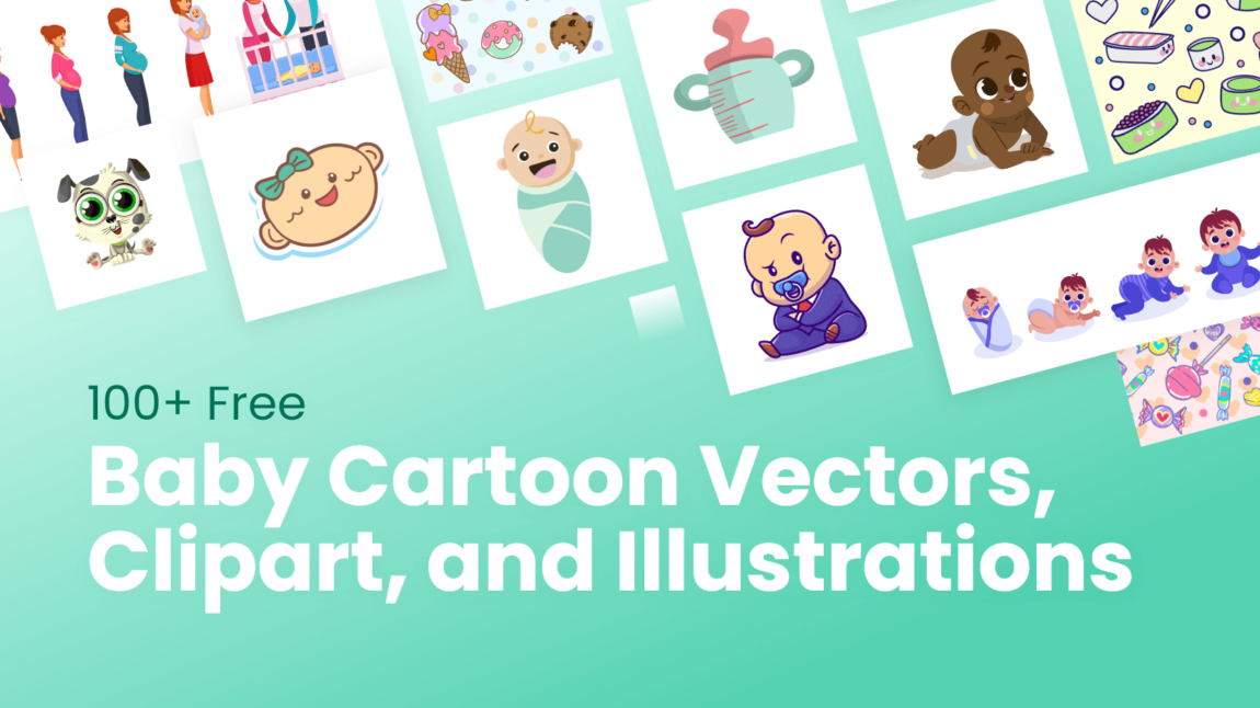100+ Adorable Free Baby Cartoon Vectors, Clipart, Illustrations | GM Blog