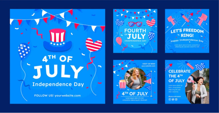 75+ Free Modern 4th of July Clipart Graphics, Vectors, Templates