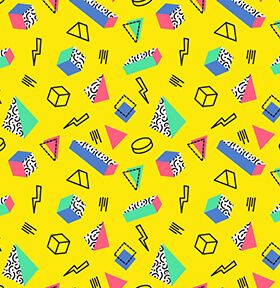 60+ Amazing Memphis Design Examples that Radiate Euphoria | GM Blog