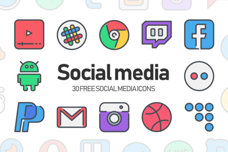 50+ Free Social Media Icon Sets For your Designs [Vector-Based]