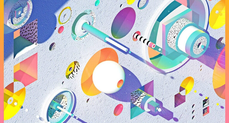 60+ Amazing Memphis Design Examples that Radiate Euphoria | GM Blog