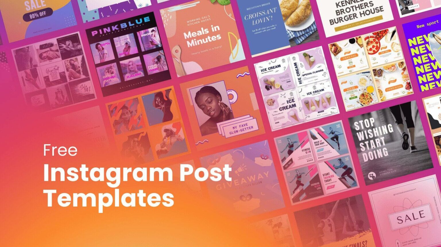 Free Instagram Post Templates: Different Themes and Styles | GraphicMama