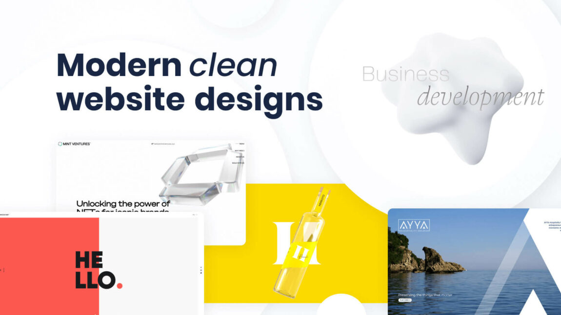 35 Modern Clean Website Design Examples Of Flattering Simpli 