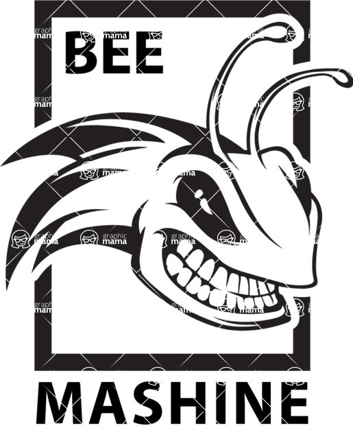108 Sport Logo Templates - Mega Bundle / Bee Sport Mascot Logo Design ...