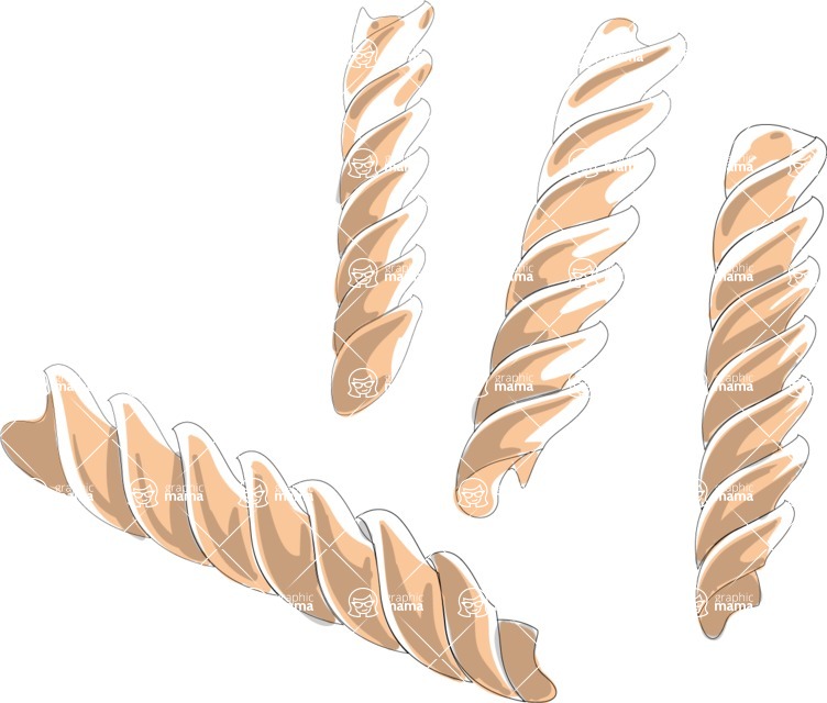 330 Italy Vector Graphics - Mega Bundle / Fusilli Illustration Vector ...