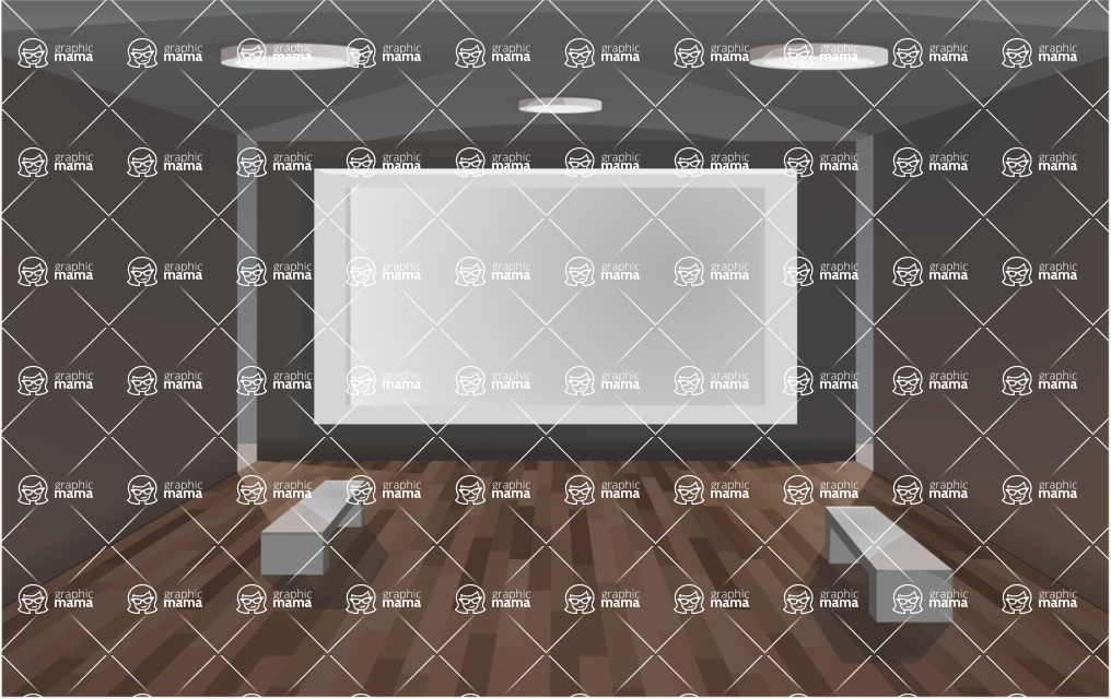 120 Room Backgrounds Vector Collection / Room Interior Vector ...