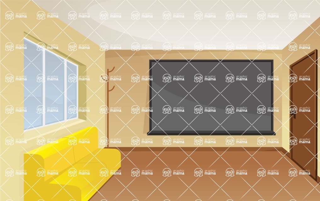 120 Room Backgrounds Vector Collection / Waiting Room Vector Background ...