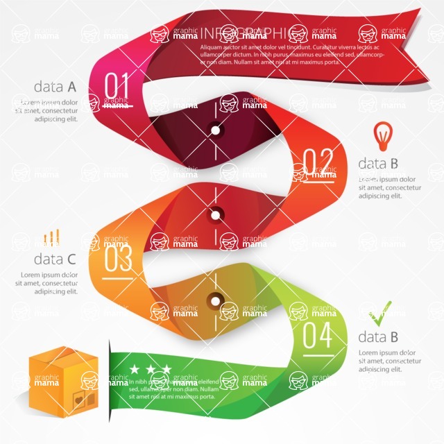 Realistic Infographic Template with Delivery Box | Infographic Template ...