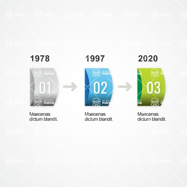 3 Milestones Vector Infographic Template Design | Infographic Template ...