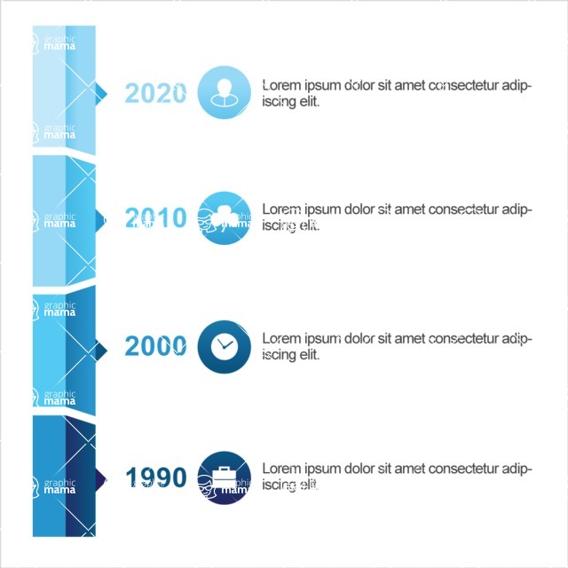 Company Timeline Vector Infographic Template Design | Infographic ...