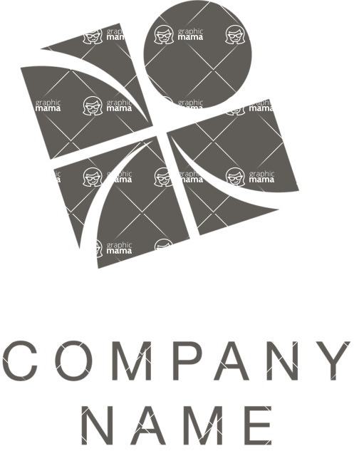 500+ Company Logo Templates Mega Bundle / Basic Shapes Business Logo ...