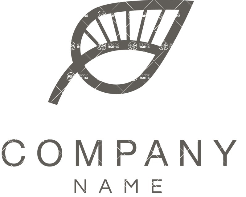Black and White Ecology Company Vector Logo Design | Logo Templates ...