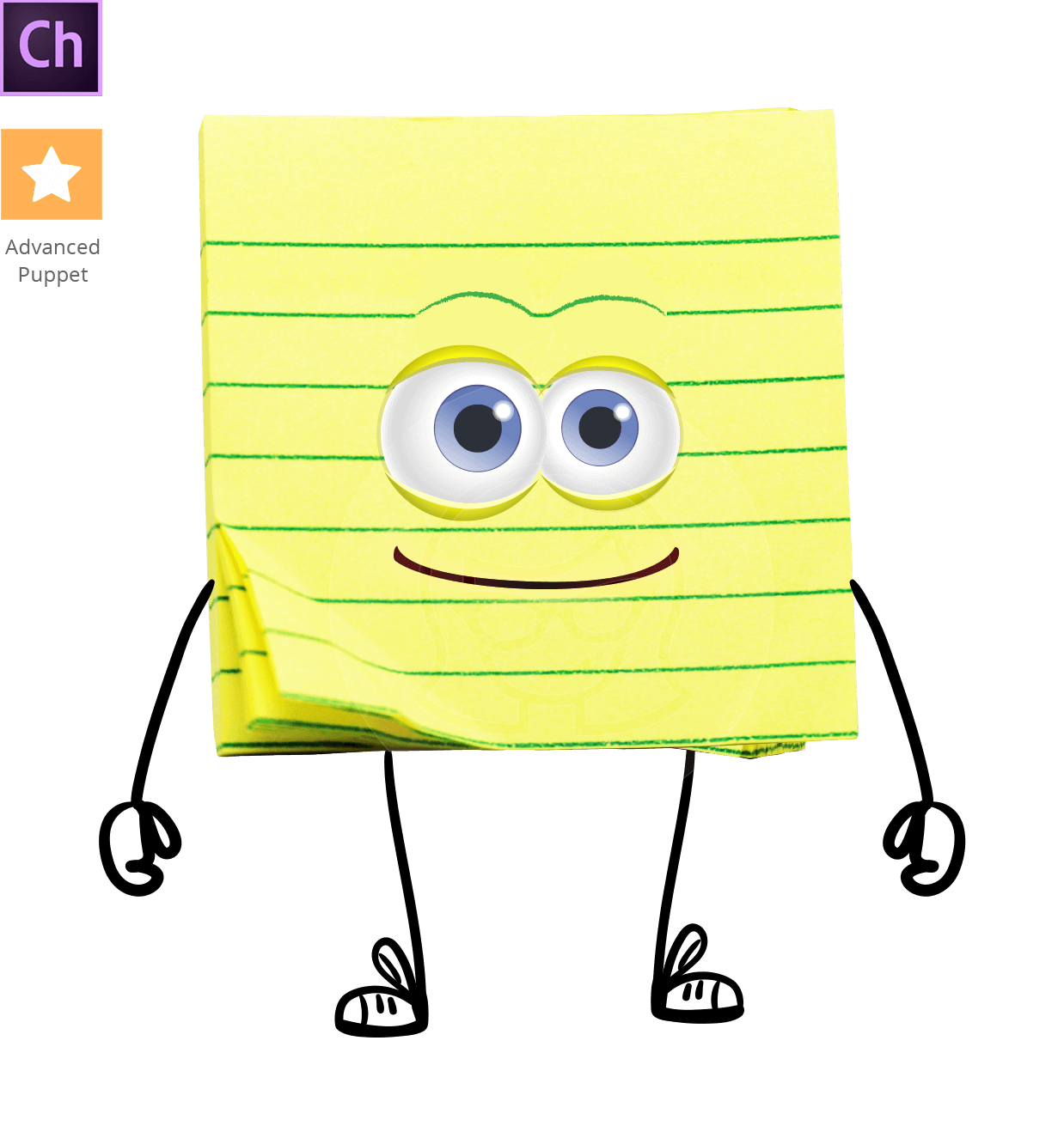 Sticky Notes Character Animator Puppet | GraphicMama