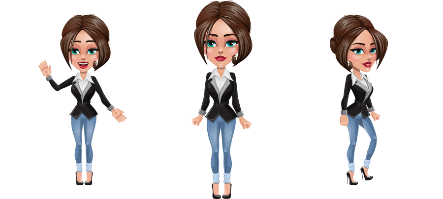 Attractive Businesswoman Character Animator Puppet | GraphicMama ...