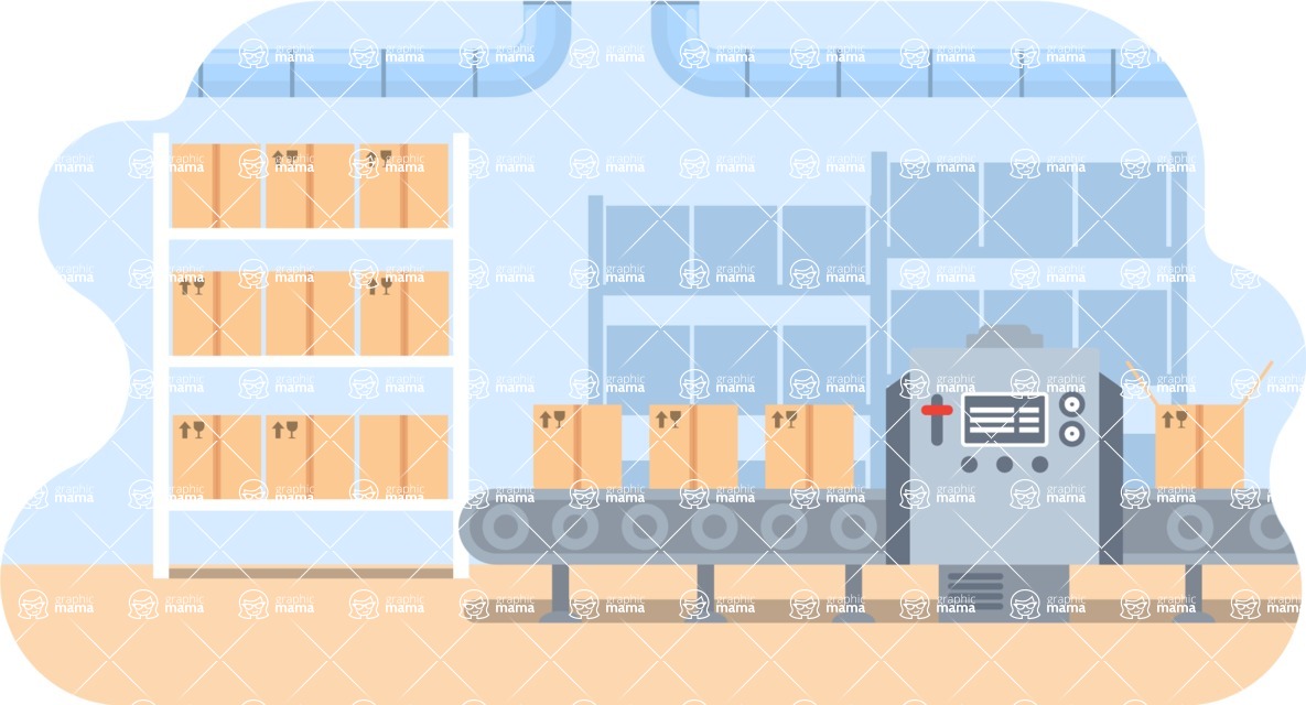 Vector Landscape Mega Bundle [241 Landscapes] / Packaging Process in ...