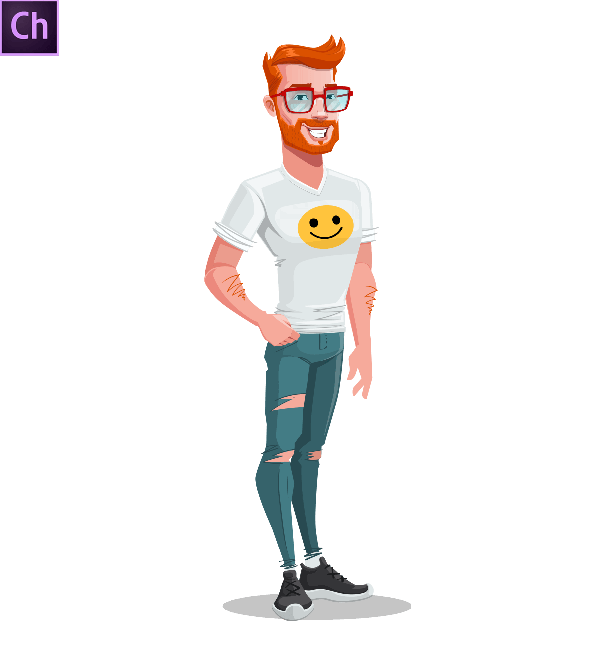 Modern Style Casual Man Puppet Character Animator Puppet | GraphicMama
