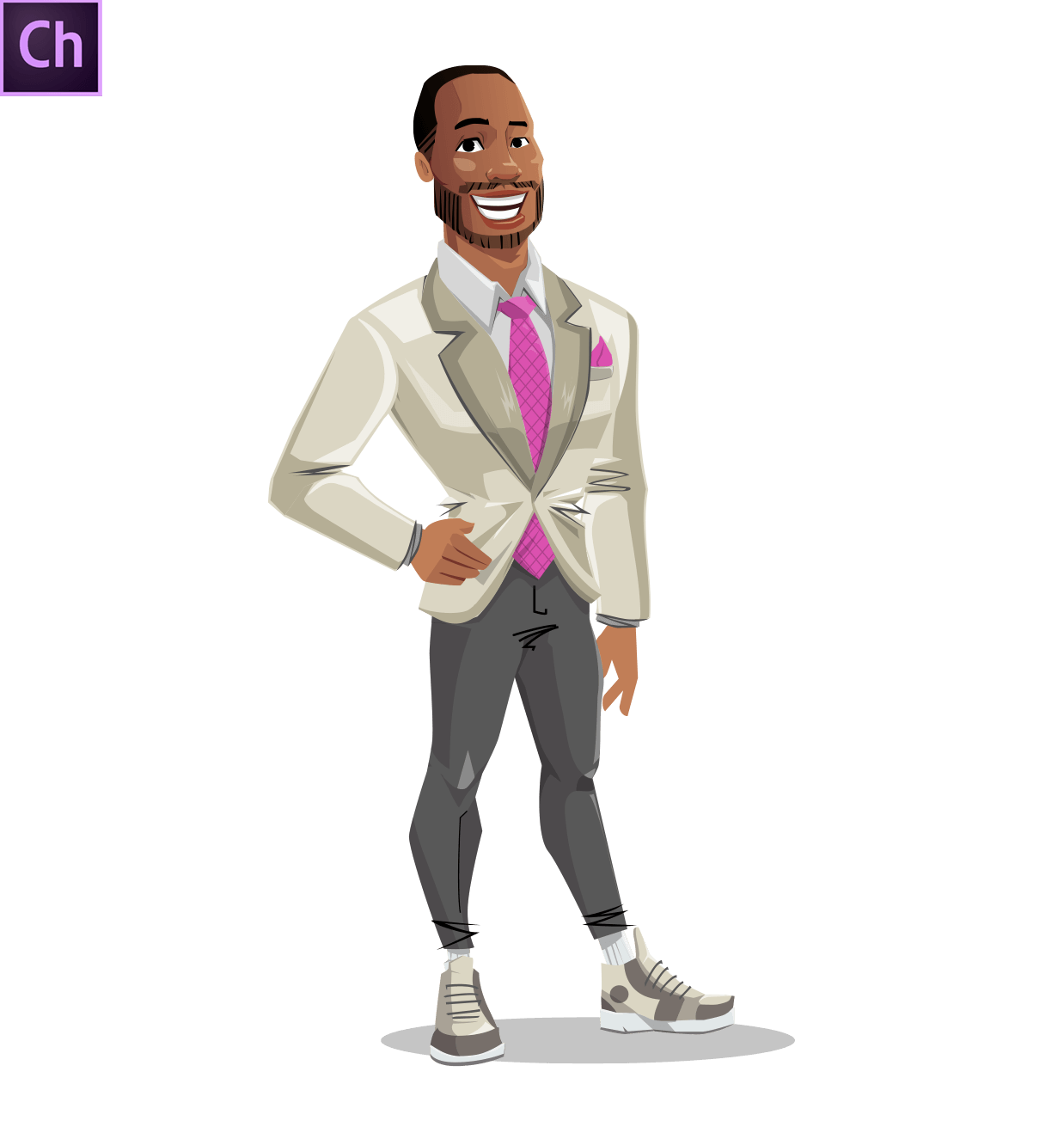 Modern Style African-American Man Puppet Character Animator Puppet ...