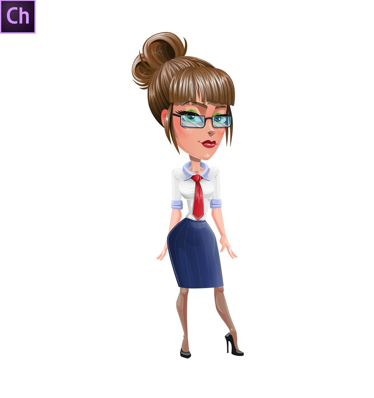 Cute Female Teacher with a Skirt Puppet Character Animator Puppet ...