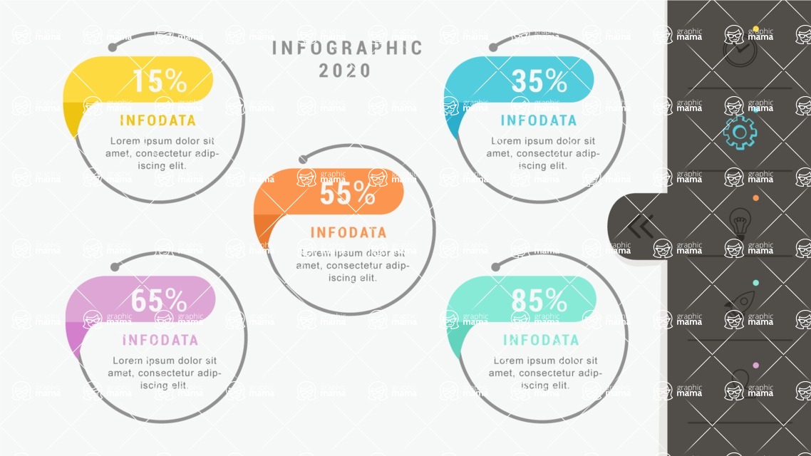 Ultimate Infographic Template Collection / 5 Labels Infographic ...