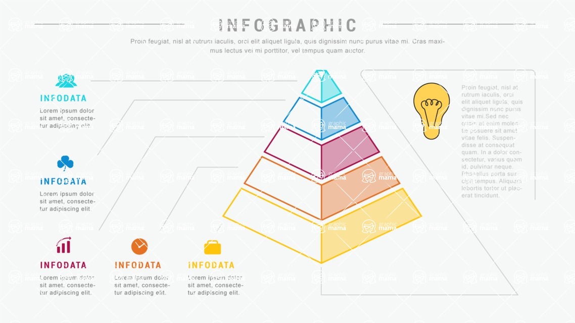 Ultimate Infographic Template Collection / 5 Steps Pyramid Infographic ...