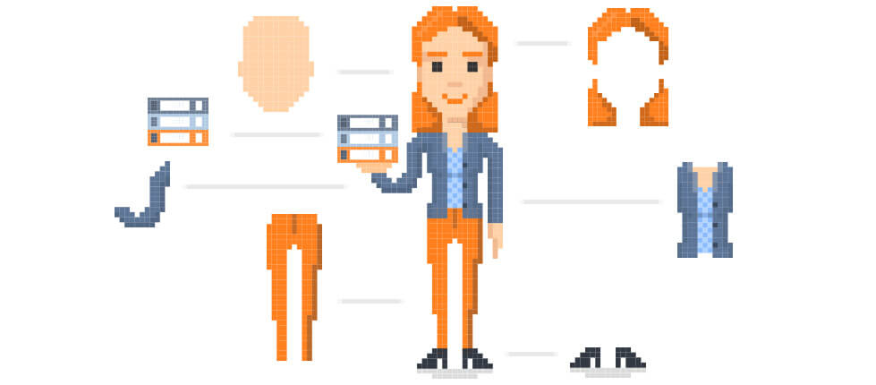 Pixel Art Character Graphic Maker | GraphicMama