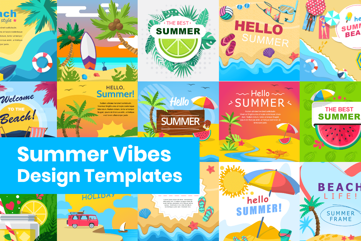 40 Summer Vibes Design Templates | GraphicMama
