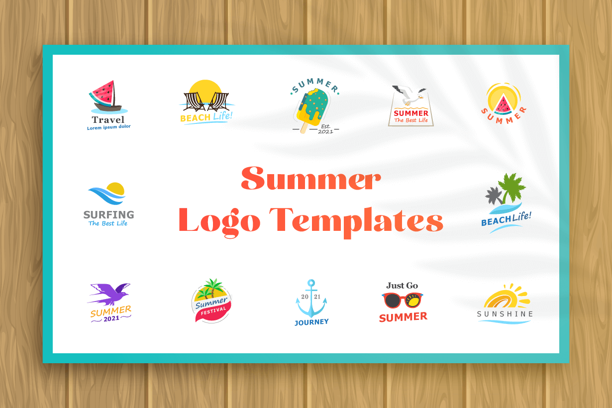 18 Summer Logo Templates | GraphicMama