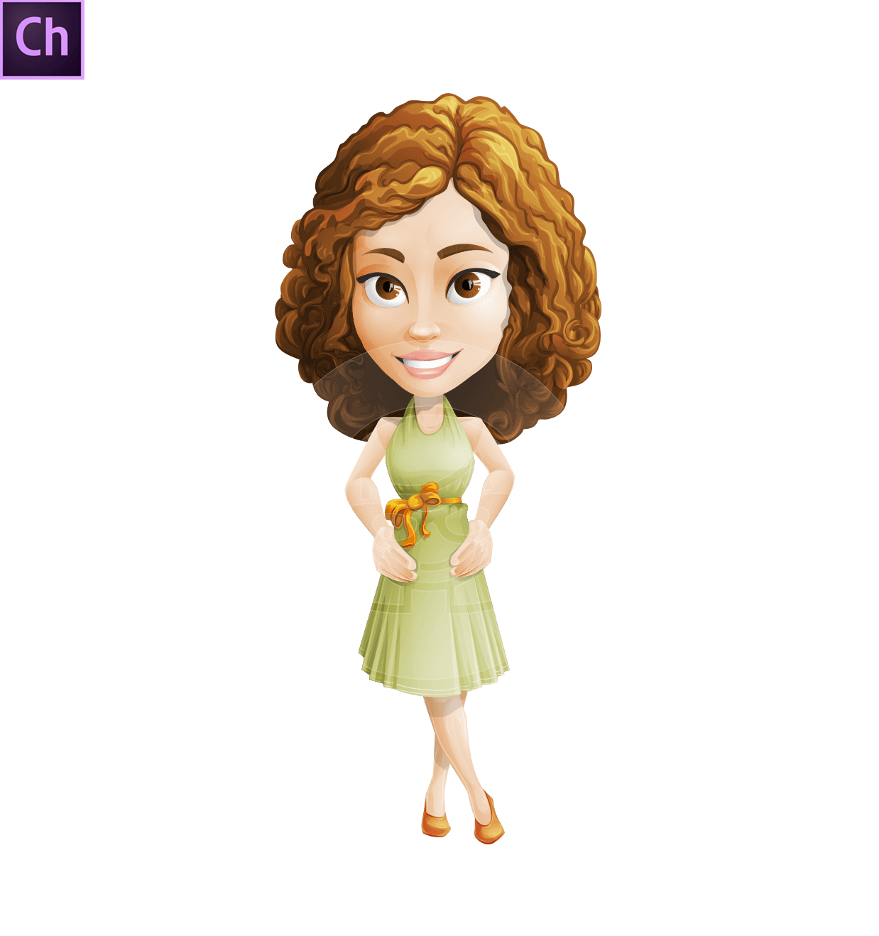 Sunny McCurls Character Animator Puppet | GraphicMama