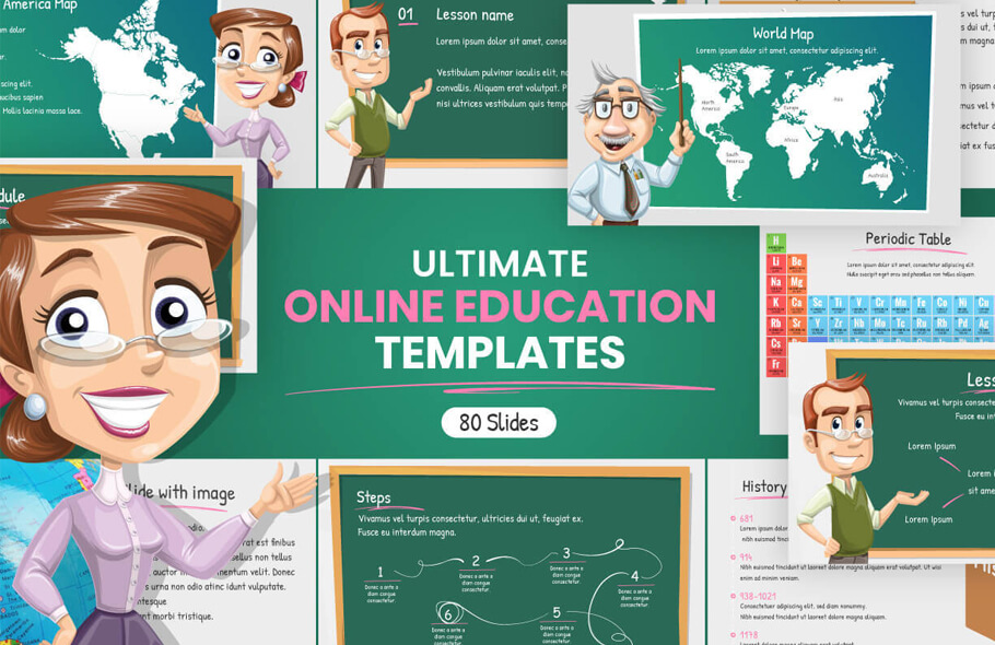 Free Educational Presentation Templates for Online Lessons | GraphicMama
