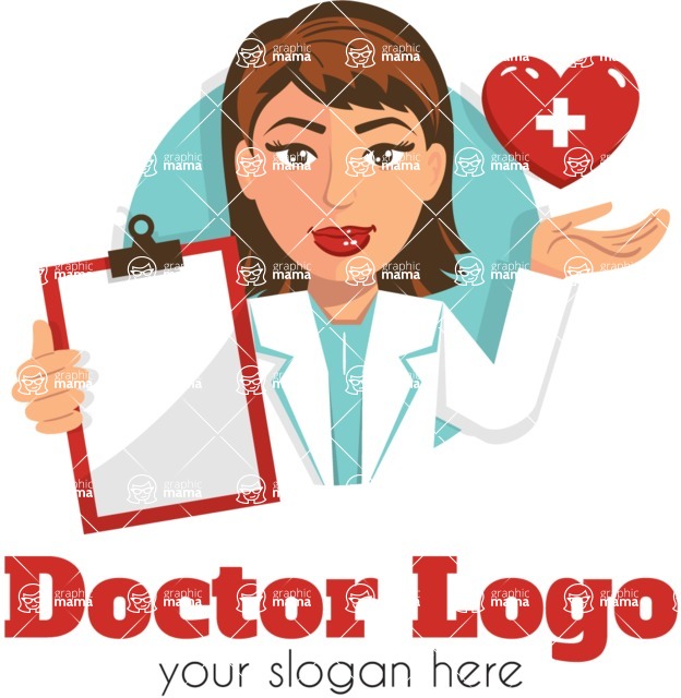Free Female Doctor Logo Template | GraphicMama
