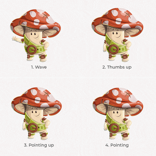 Cartoon Mushroom Animated S Collection Graphicmama