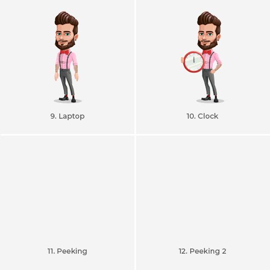 Man with Bow Tie Animated GIFs Collection | GraphicMama